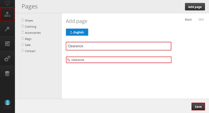 How To Add A Website Section AnaZana Help Center